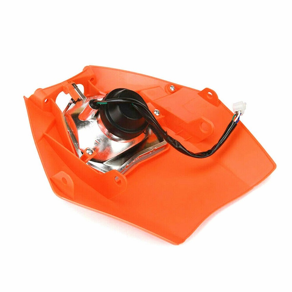 Orange Headlight Headlamp Fairing For Supermoto Bike Dirt Pit Bike ATV ...