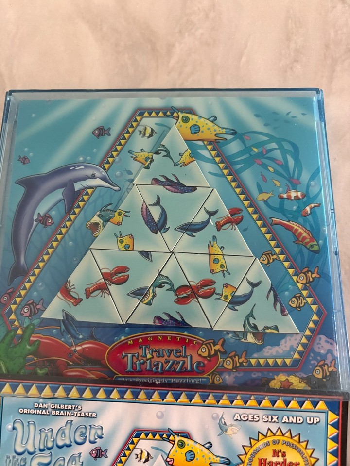 Dan Gilberts Under The Sea Magnetic Travel Triazzle Brain Teaser- READ ...