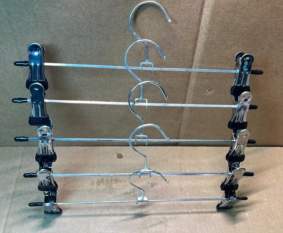 SUKORI Coat Hangers Adjustable Pinch Grip Drying Hanger Clothing ...