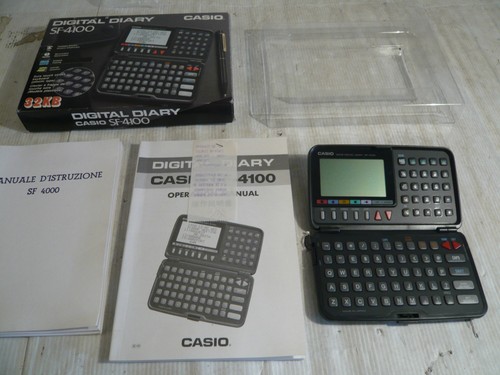 casio digital diary sf 410 nuovo con scatola!! 32kb | eBay