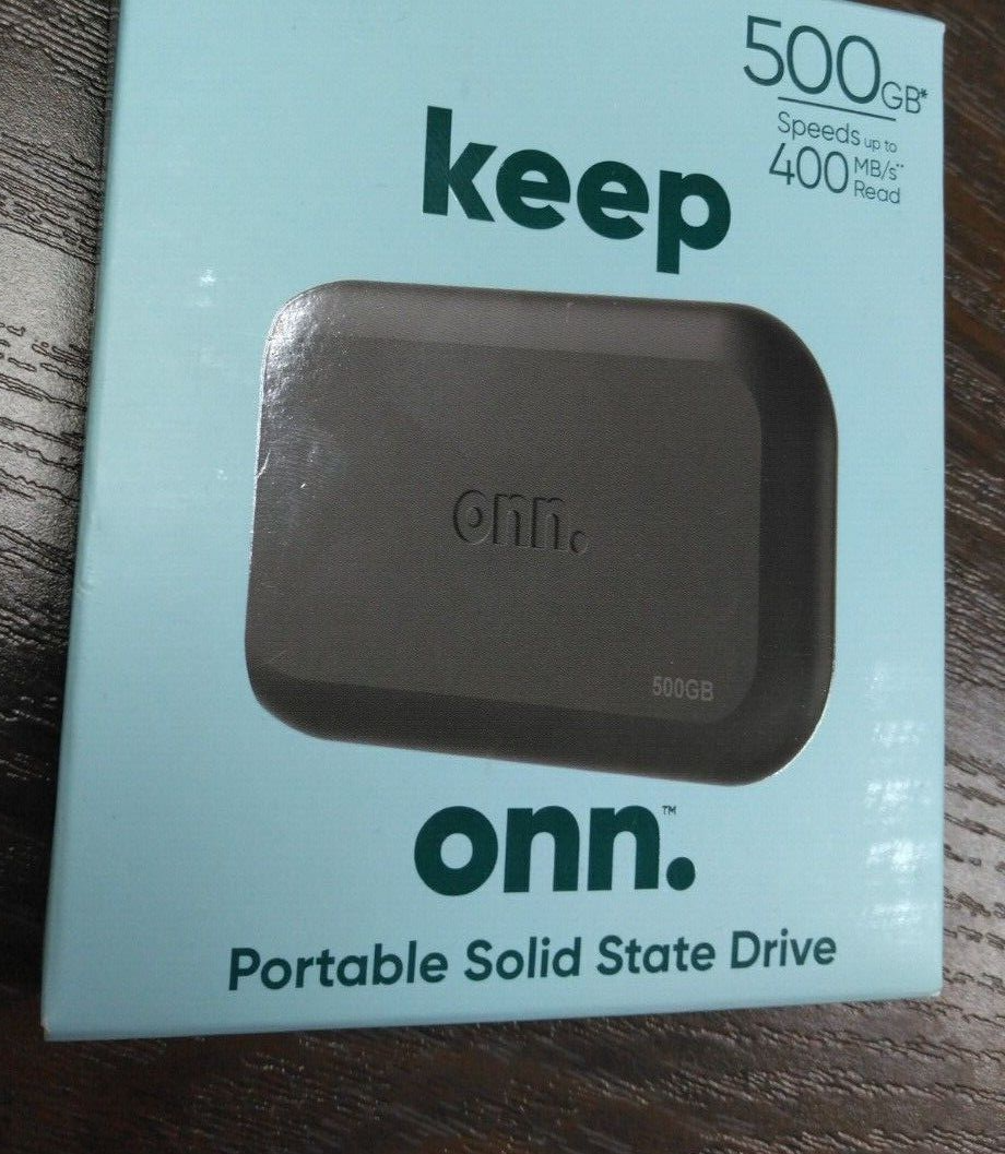 ONN 500GB SSD EXTERNAL KEEP PORTABLE 100022779 BLACK for sale online | eBay