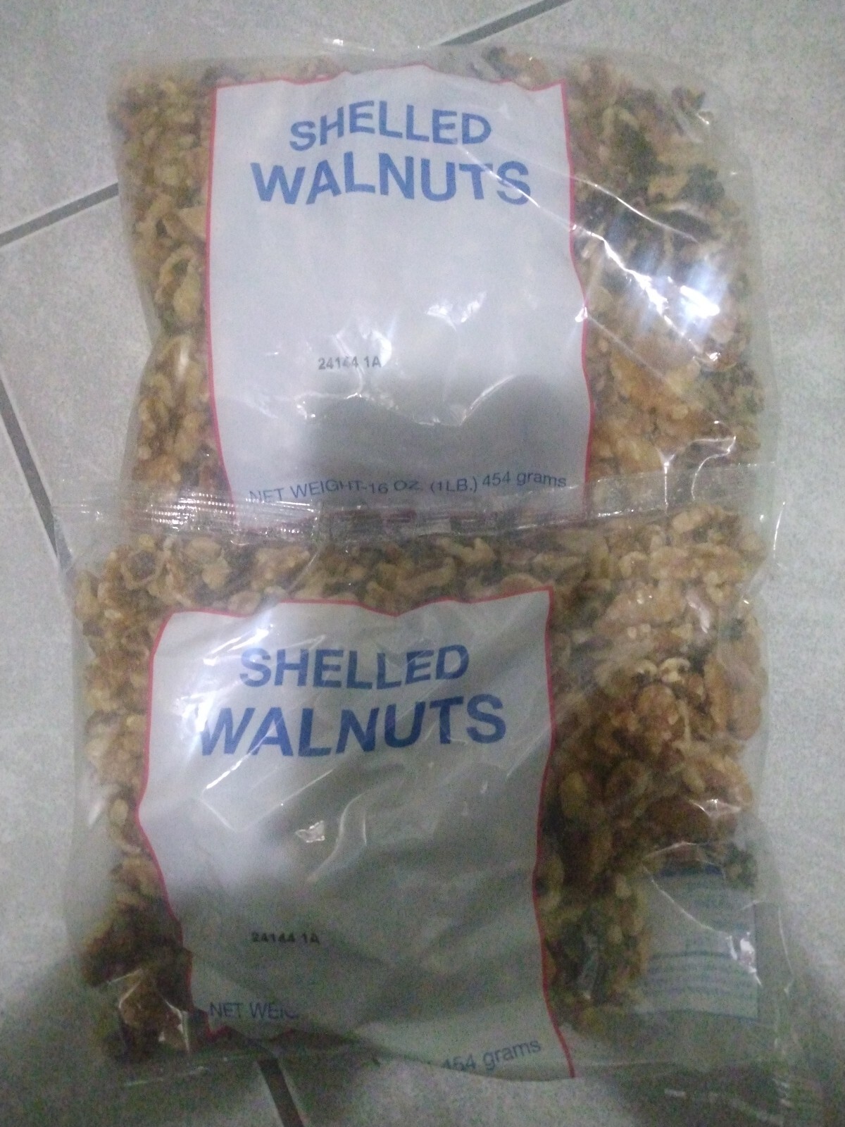 New Sealed 2 lbs, 908 Grams of Shelled Walnuts USDA certified 1lb each ...