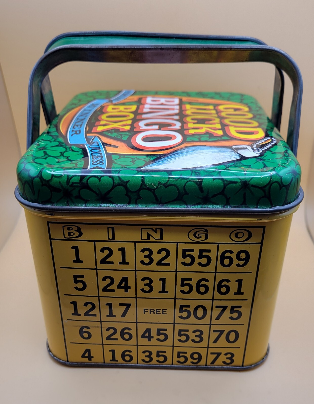 Vintage 1987 CheinCo GOOD LUCK BINGO Box w/Magnet & Tabs Fortune~Winner~Success | eBay