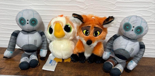 The Wild Robot Roz Plush Mascot Doll Toy Set of 4 Types 2025 Japan ...