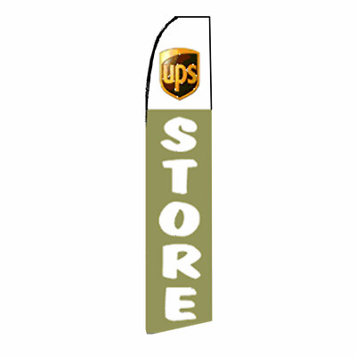 UPS Store Flag Flutter Feather Banner Swooper | eBay