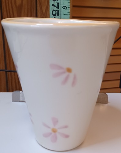 HARTSTONE POTTERY STONEWARE Flower Pot Pink Daisy flowers | eBay