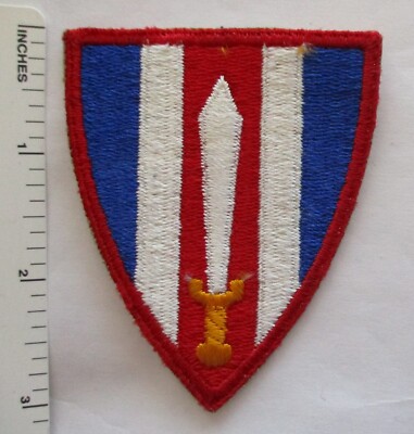 Reverse Colors WW2 Era US ARMY EUROPEAN CIVIL AFFAIRS PATCH Cut Edge ...
