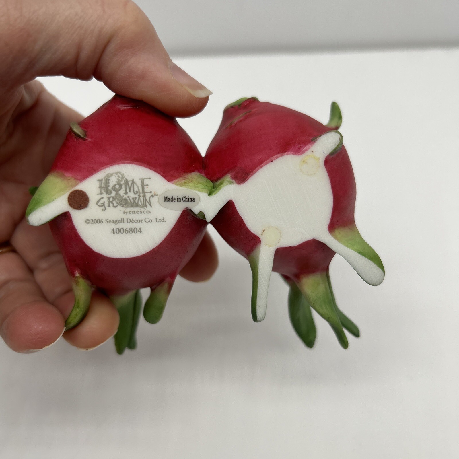 Enesco Home Grown Pitaya Dragon Fruit Fish 2006 Anthropomorphic Fruit ...