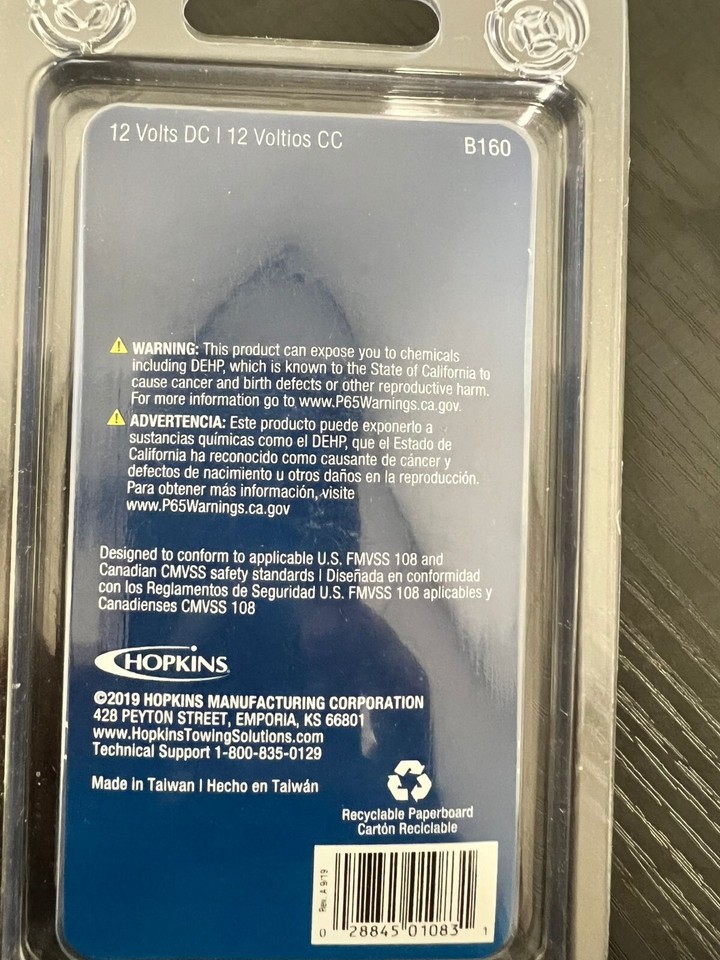 Hopkins Towing Solution Round License Plate Light | eBay