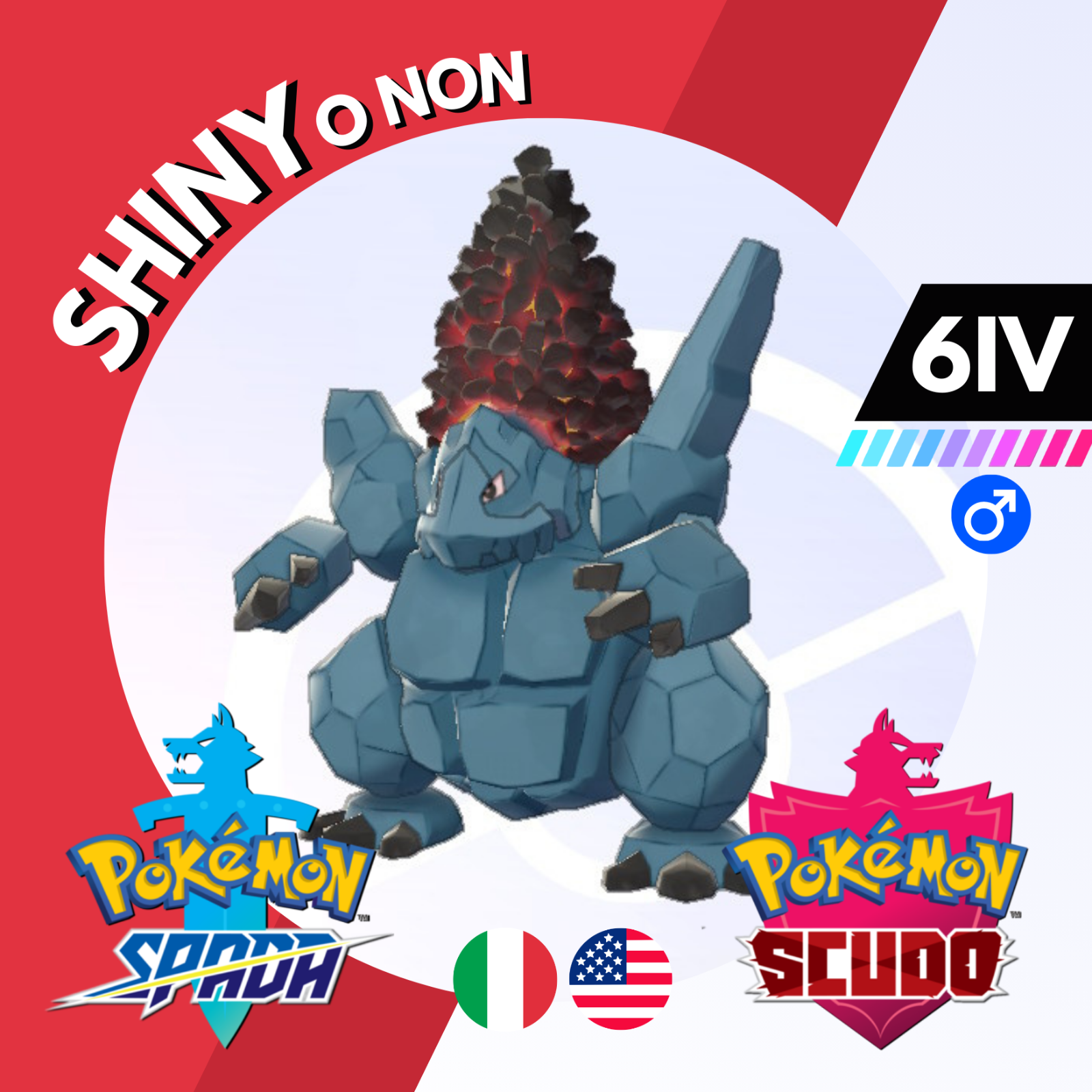 Coalossal Shiny o Non 6 IV Competitivo Legit Pokemon Spada Scudo Sword ...