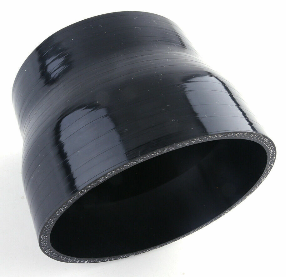 4ply Black 3.5" to 4" 89mm - 102mm Straight Silicone Reducer Turbo ...