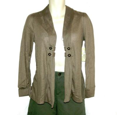 Debbie Morgan Womens Cardigan Taupe Flyaway Long Sleeve Open Wrap ...