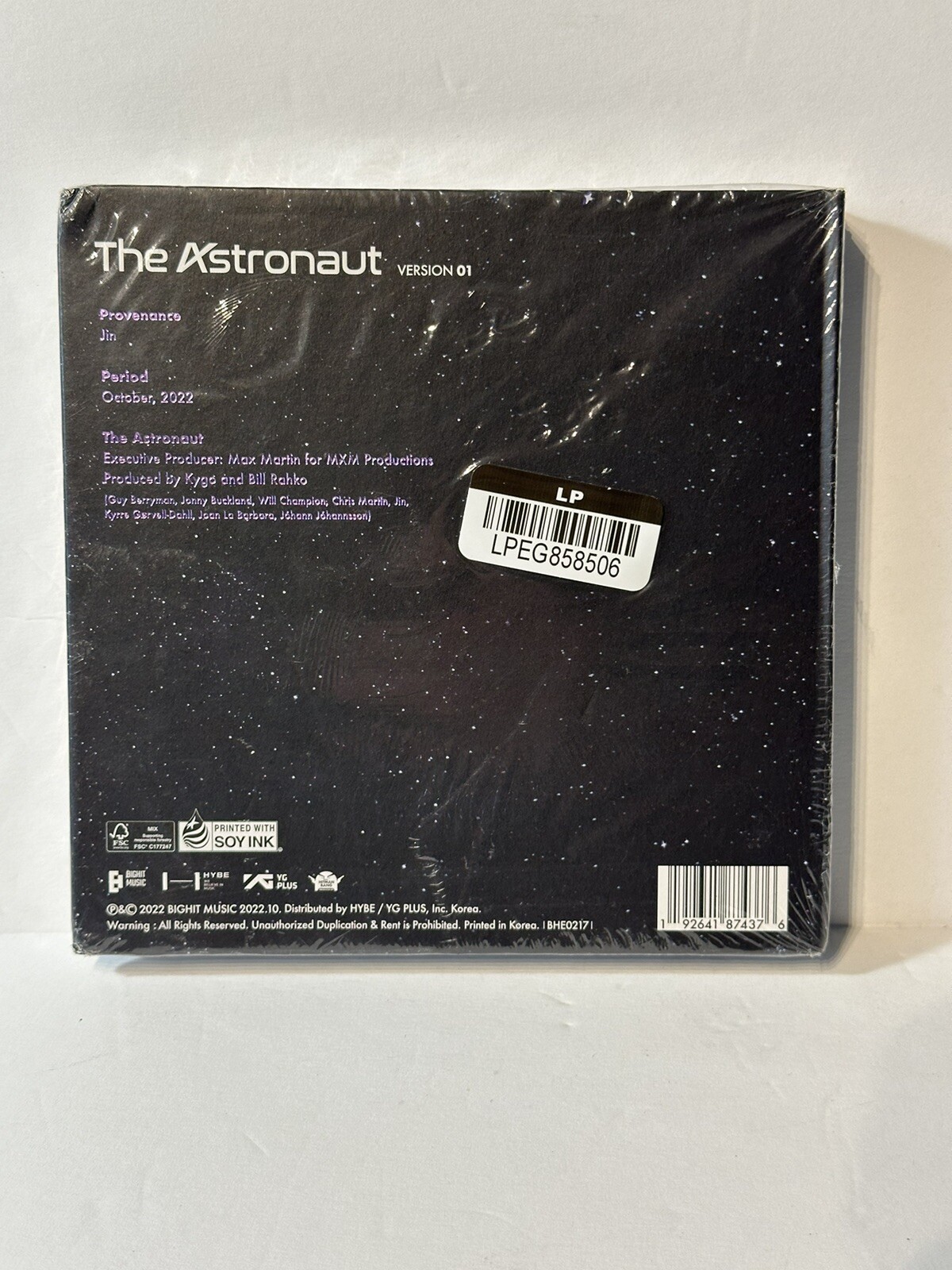 BTS. Jin: The Astronaut. CD w Book Case. Target Exclusive