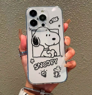Snoopy iPhone Phone Case 15 Pro Max 16 11 14 13 12 , Soft Silicone ...
