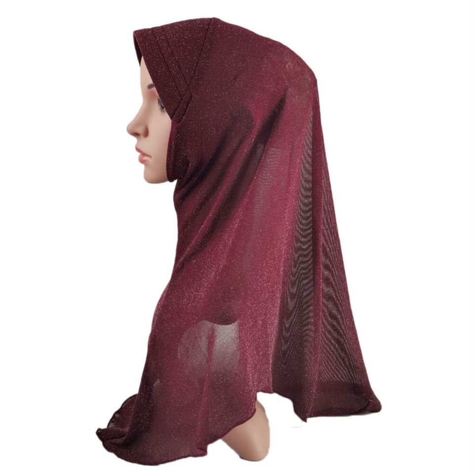 Ramadan Muslim Women Full Cover Hijab Hats Head Scarf Islamic Amira Cap ...