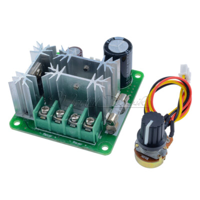 6-90V 15A DC Motor Speed Controller Pulse Width PWM Speed Regulator ...