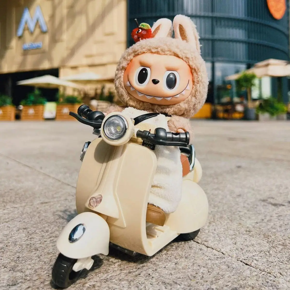 Doll Toy Mini Electric Motorcycle Children'S Toy for Labubu Doll ...