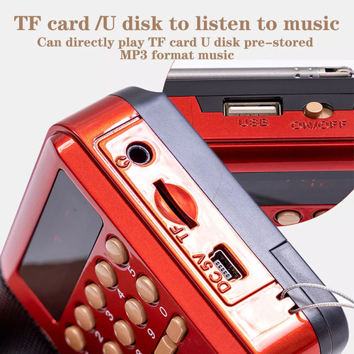 FM Radio LCD Digital Speaker MP3 Music Player USB TF Card Player Mini ...
