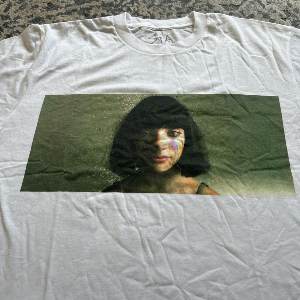 SIA NOSTALGIC FOR THE PRESENT USA TOUR 2016 TEE SHIRT WHITE M | eBay