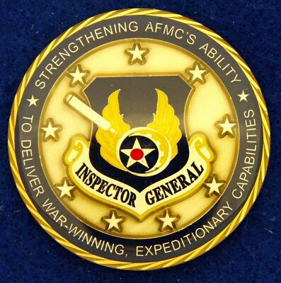 USAF AFMC Inspector General AF Materiel Command Challenge Coin C-21 | eBay