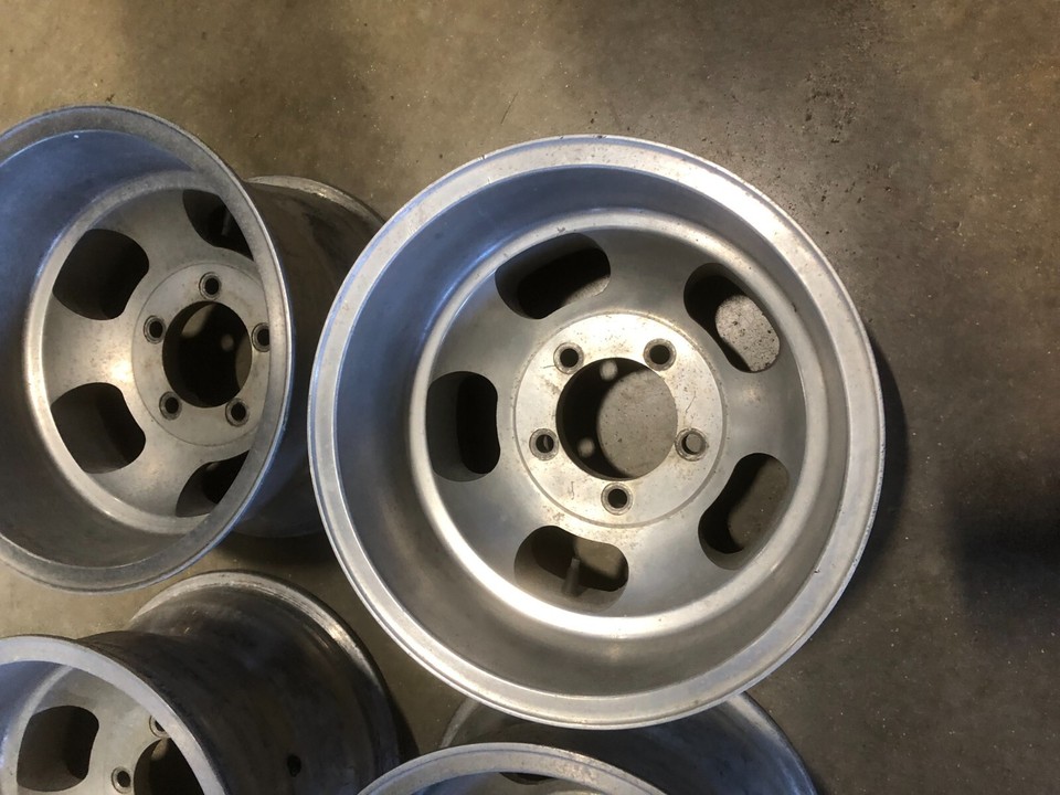 Vintage Jeep Wheels 15"x10" 5x5.5 Slot Wheels Aluminum Mag Wheel Ford ...