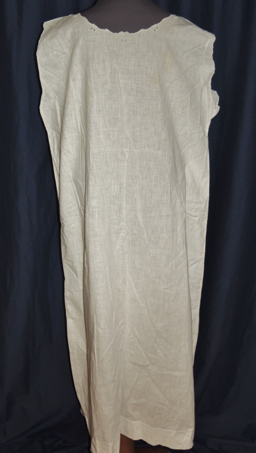 Victorian White Cotton Hand Embroidered Chemise / Nig… - Gem