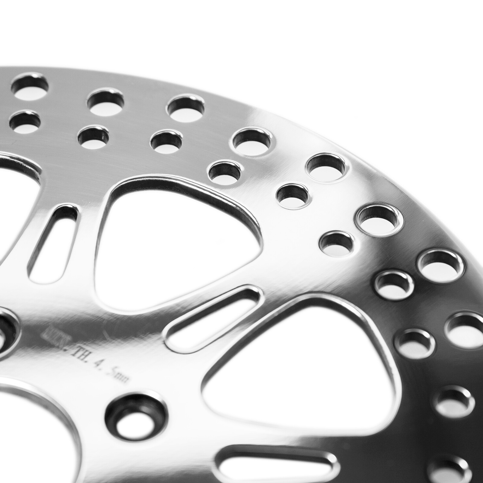 11.5" Polished Front Rear Brake Rotors for Dyna FXR FXD Super Glide Low ...