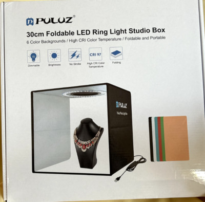 PULUZ 30cm Foldable Photo Studio Box Portable LED Ring Light Shooting ...