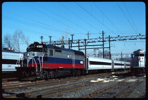Original Rail Slide - MNCR Metro North Commuter RR 4185+ Dover NJ 2-20-1995 | eBay