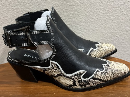 DONALD J PLINER Western Rivi 6.5 Mules Shoes Cowboy Boot Slides ...