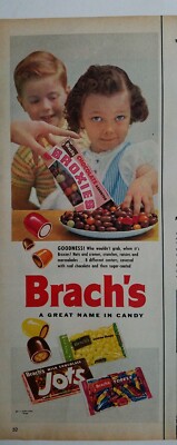 1955 Brachs Broxies jots toffee lemon drops candy vintage original food ...