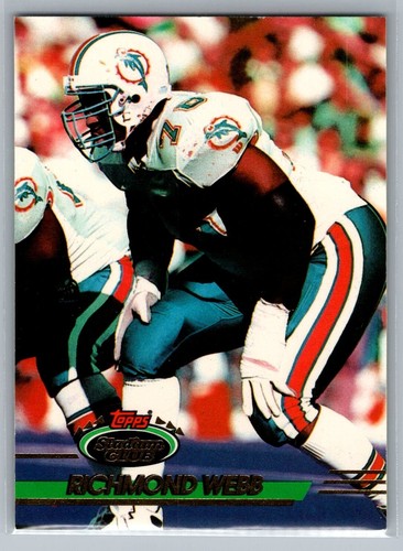 1993 TOPPS STADIUM CLUB CARD # 405 Richmond Webb - Miami Dolphins | eBay
