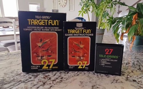 Original 1977 Sears Tele-Games Target Fun 27 CIB Atari 2600 {Tested ...