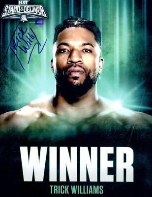 TRICK WILLIAMS WWE NXT CHAMPION Autograph Signed 8X10 PHOTO #11 | eBay