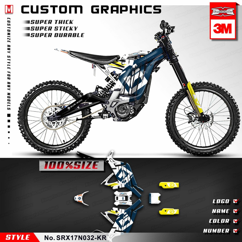 Kungfu Graphics Stickers Decal Kit for Sur Ron Light Bee X Segway X260 ...