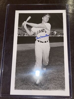 Vintage Don Mueller Signed Auto Postcard New York Giants | eBay