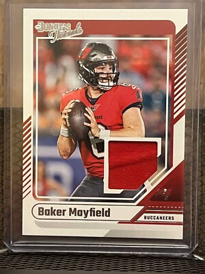 BAKER MAYFIELD 2024 DONRUSS THREADS TAMPA BAY BUCCANEERS WORN JERSEY ...