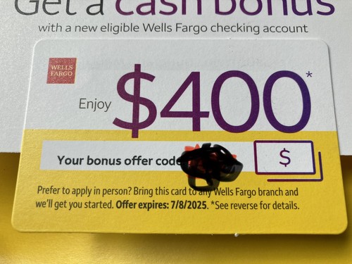 $400 WELLS FARGO Bonus Offer for New Checking Account Coupon Exp 07/8 ...