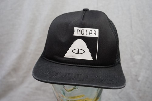 Poler Camp Vibes Trucker Hat Cap snapback black mesh cyclops | eBay