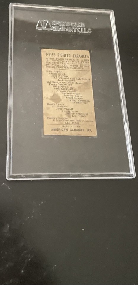 1910 E77 American Caramel, Sandy Ferguson, SGC 2 Boxing | eBay