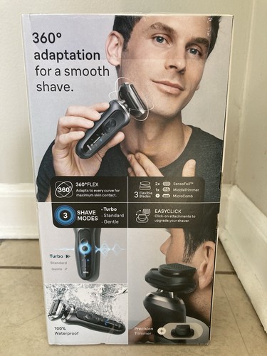 BRAUN SERIES 7 Wet & Dry Electric Razor 360 Hair & Trimmer Men 7120S ...
