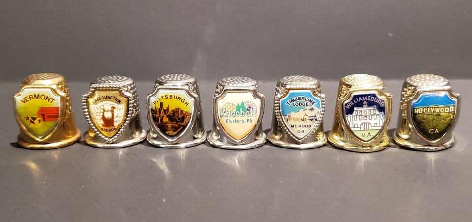 48 Souvenir Thimbles-Vintage Collectibles-Mostly U.S Destinations ...