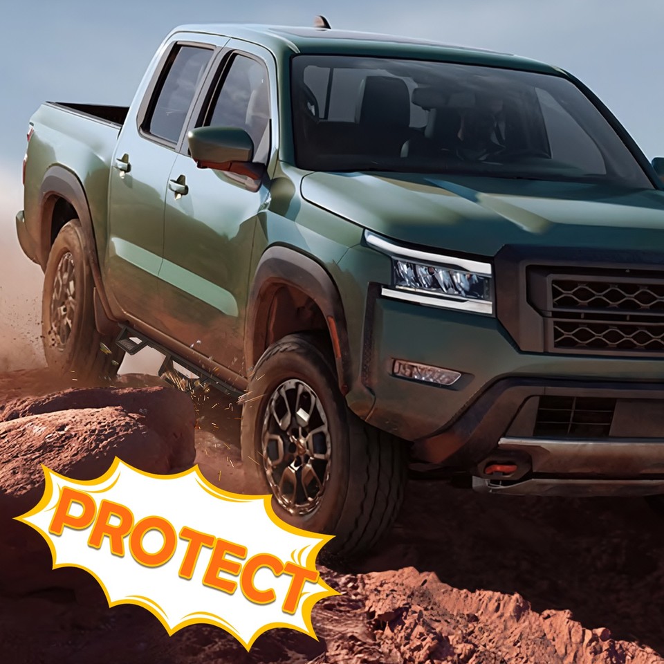 Drop Running Boards for 2005-2025 Nissan Frontier Crew Cab Nerf Bars ...