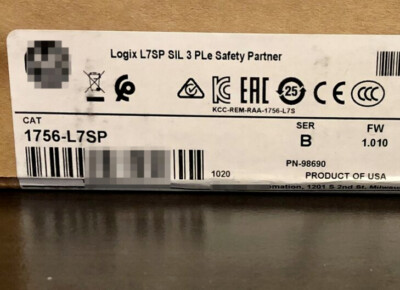 1 PCS New Sealed 1756-L7SP /B ControlLogix GuardLogix Safety Partner ...