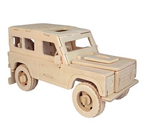 Land Rover Woodcraft Construction Kit- Car 3D Wooden Model Puzzle KIDS ...