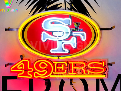 San Francisco 49ers 17"x17" Neon Sign HD Vivid Printing Bright Light ...