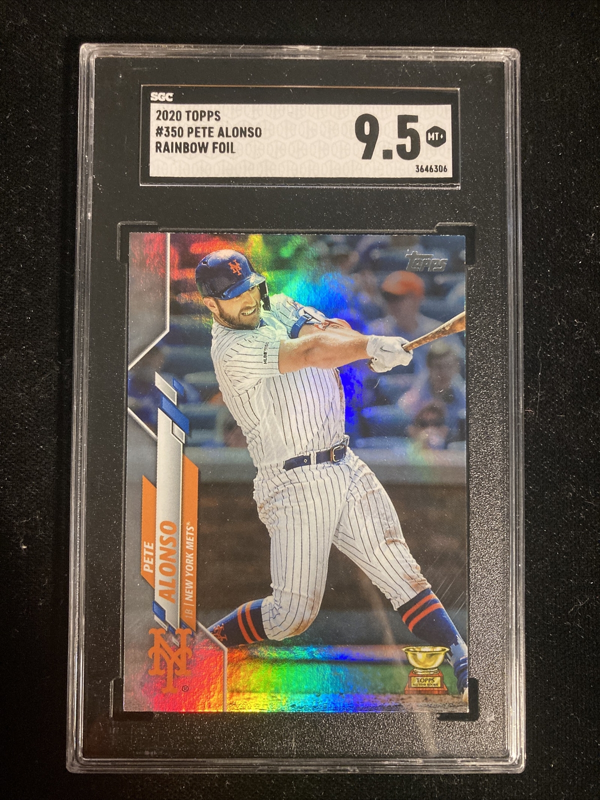 2020 Topps #350 Pete Alonso Rainbow Foil All-Star Rookie Cup SP SGC 9.5 ...