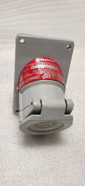 Appleton Efsr-20232 Model B 20 Amp 1 HP 125 VAC Type 3rx Receptacle - Gray (EFSR20232) for sale ...