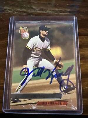 Jeff King 1993 Fleer Ultra signed autographed card Pittsburgh Pirates ...