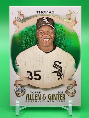 FRANK THOMAS 2021 Topps Allen & Ginter Chrome #127 Green Parallel 61/99 ...